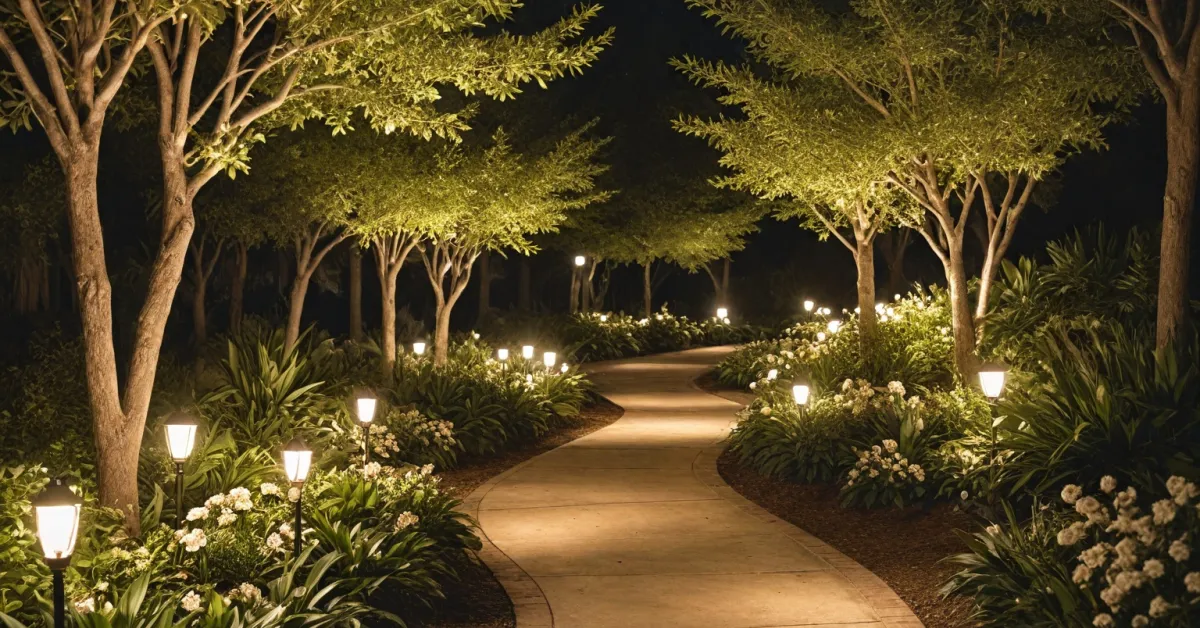 How to enhance your garden with outdoor lighting steps