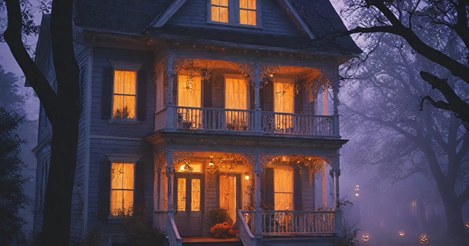 How to create a spooky atmosphere with halloween house lights